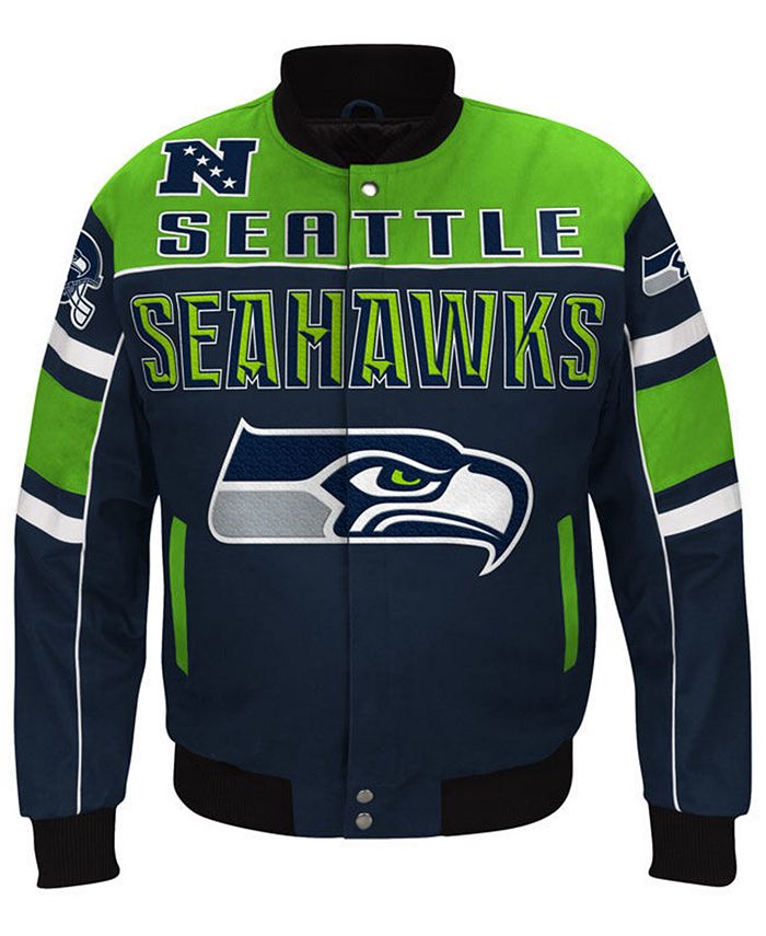 G-III Sports Men's Seattle Seahawks Blitz Front Zip Jacket - Macy's