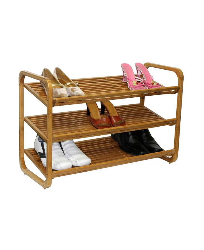 Oceanstar 3-Tier Bamboo Shoe Rack - Macy's