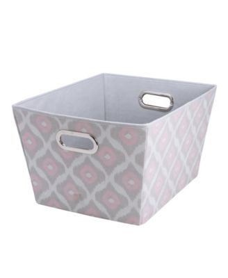 The Macbeth Collection Closet Candie Large Grommet Storage Tote in Ikat ...