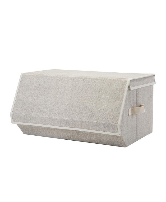 Simplify Medium Collapsible Storage Chest in Faux Jute - Macy's