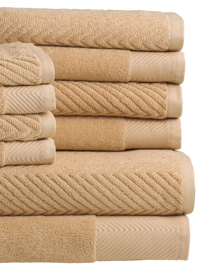 Elegance Spa Spa 100% Cotton Jacquard 10 Piece Towel Set - Macy's