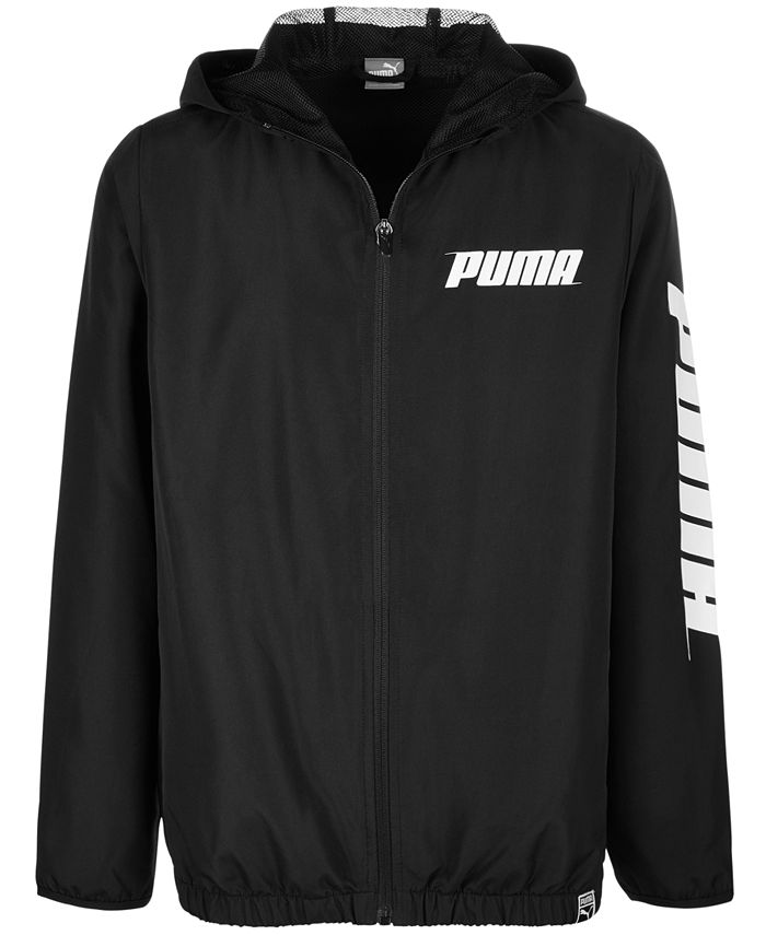 Puma Big Boys Hooded Zip-Up Jacket - Macy's
