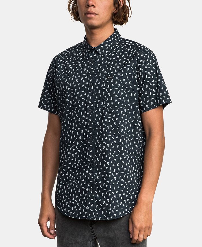 RVCA Men's Floral Graphic Shirt - Macy's