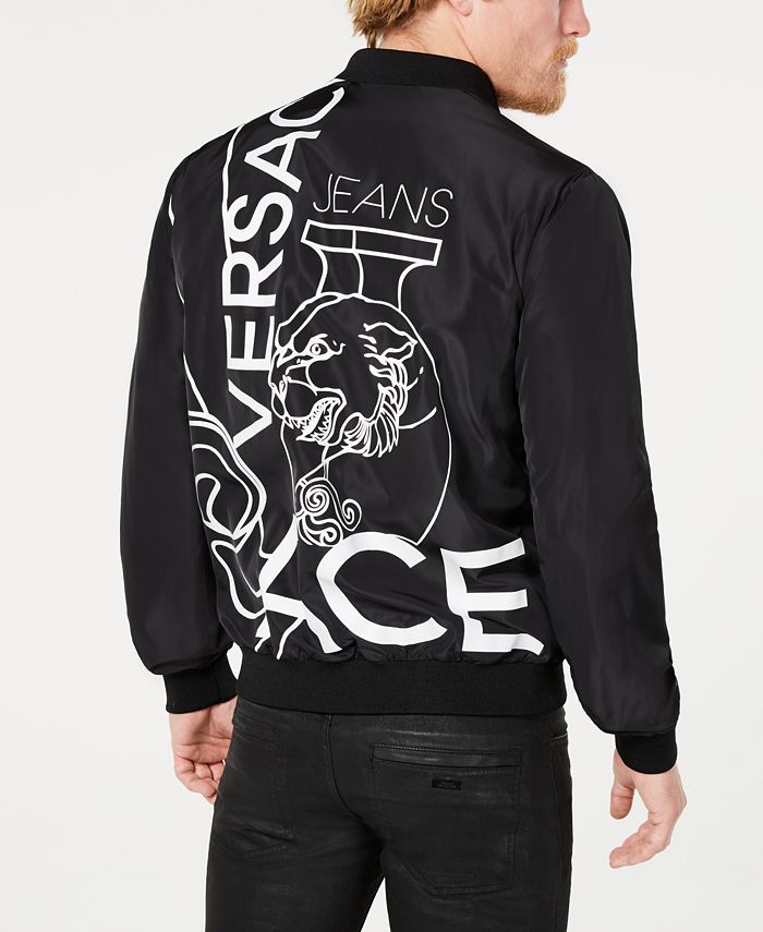 Versace Men's Logo Bomber Jacket - Macy's