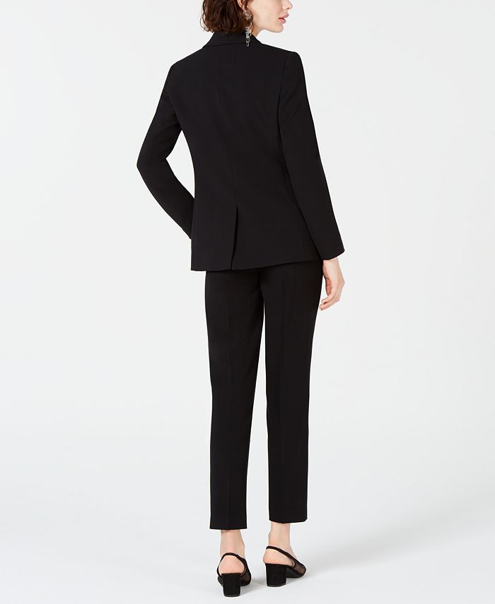 Bar III Women's One-Button Jacket, Straight-Leg Pants & Blouse, Created ...