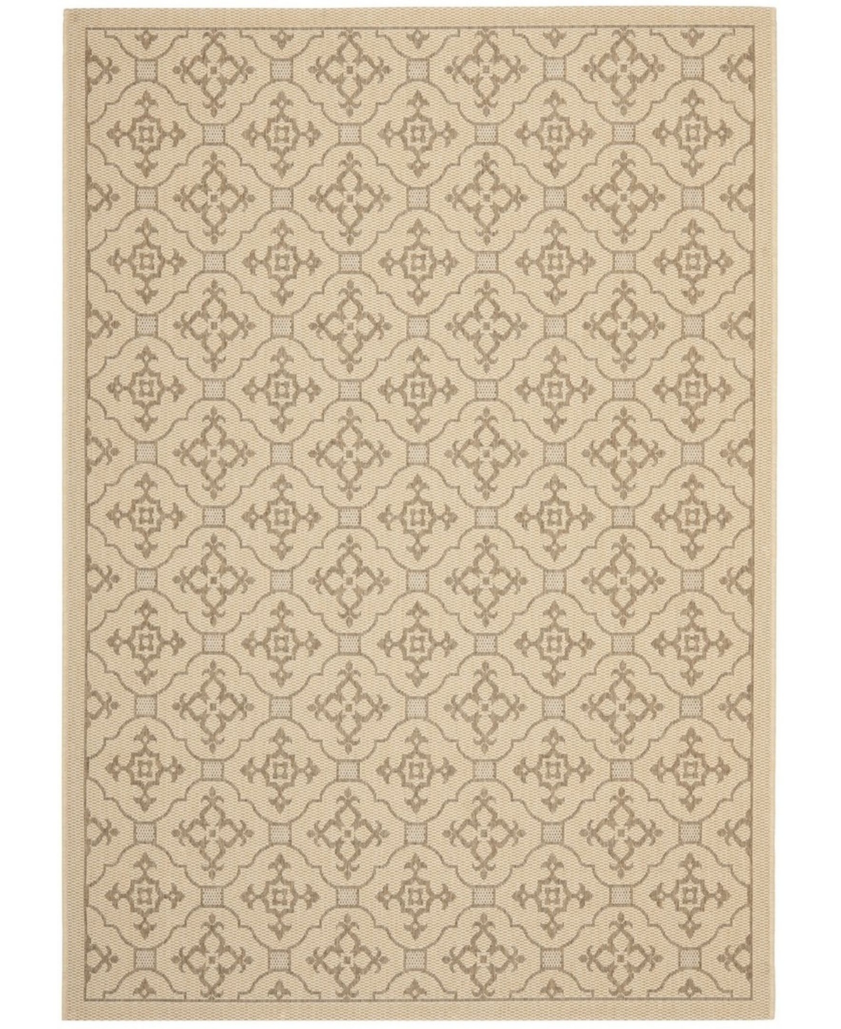 Click here for Safavieh Courtyard CY6564 Creme and Brown 53 x 77... prices