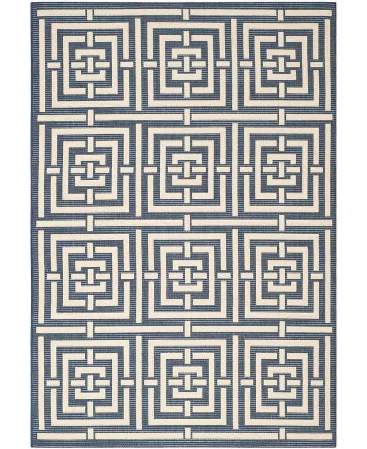 Click here for Safavieh Courtyard CY6937 Navy and Beige 53 x 77 S... prices
