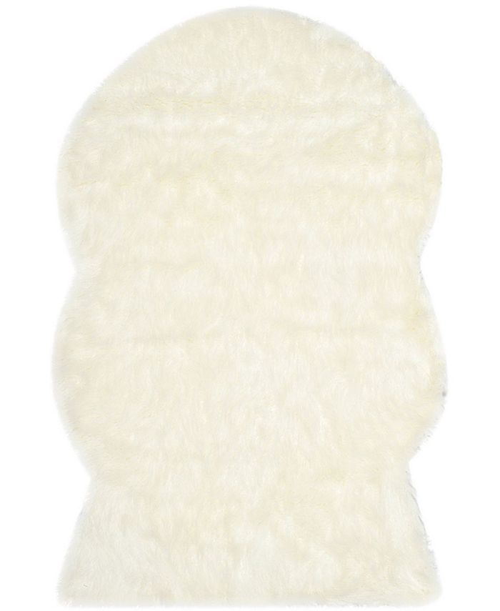 Safavieh Faux Sheep Skin Ivory 4' X 6' Area Rug - Macy's