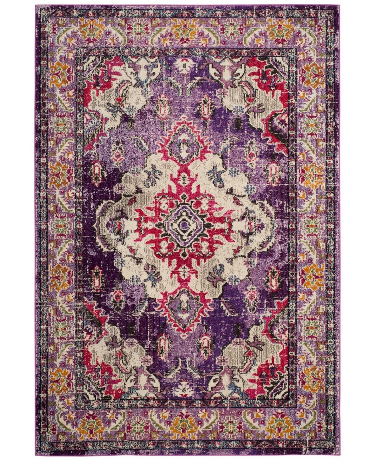 Click here for Safavieh Monaco MNC243 51 x 77 Area Rug - Violet/F... prices
