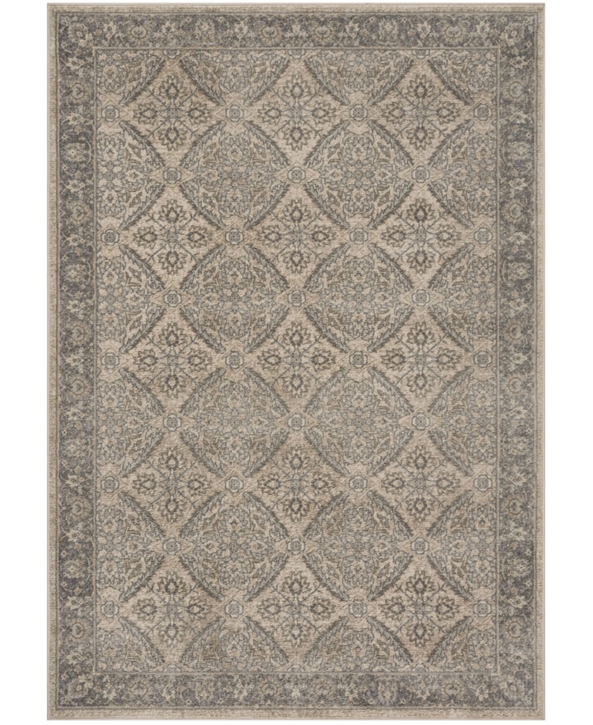 Click here for Safavieh Brentwood BNT863 Cream and Gray 53 x 76 A... prices