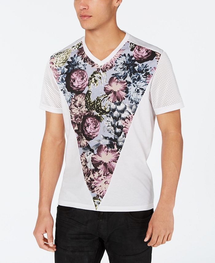 INC International Concepts I.N.C. Men's Floral Pieced T-Shirt, Created ...