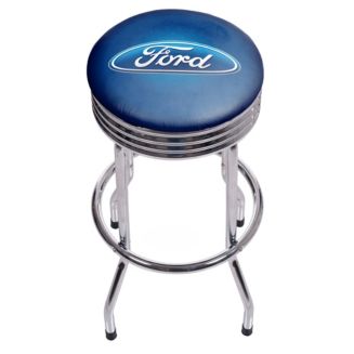 Ford Chrome Ribbed Bar Stool - The Universal Car - Macy's