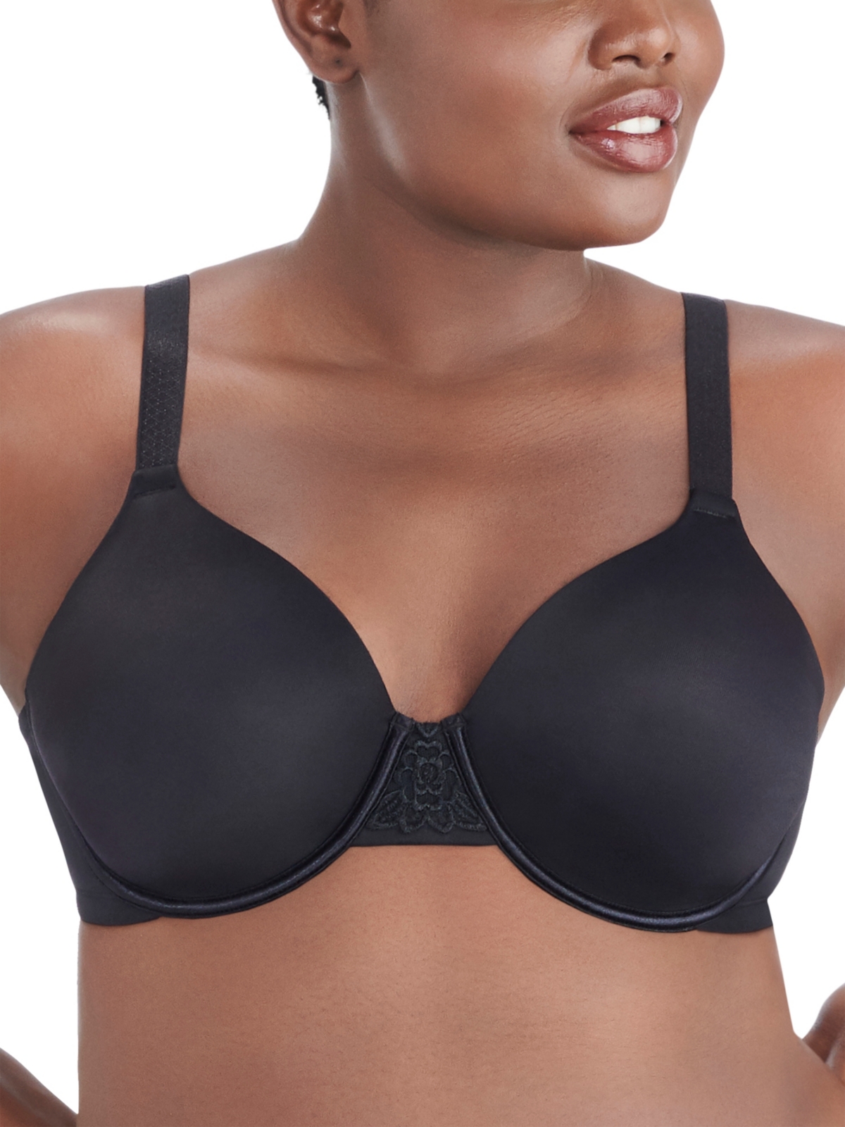 Vanity Fair Beauty Back Smoothing Full-Figure Contour Bra - Midnight Black