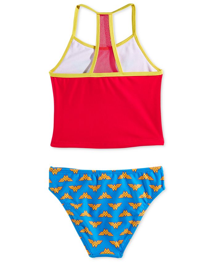 Dreamwave Little Girls 2-Pc. Wonder Woman Graphic Tankini - Macy's