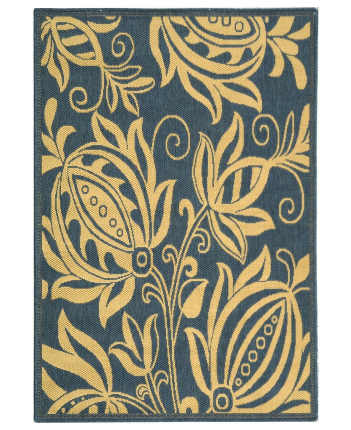 Click here for Safavieh Courtyard CY2961 Blue and Natural 53 x 77... prices