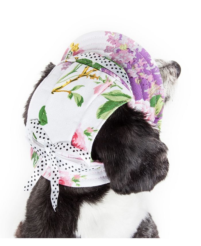 Pet Life 'Sea Spot Sun' UV Protectant Adjustable Mesh Brimmed Dog Hat ...