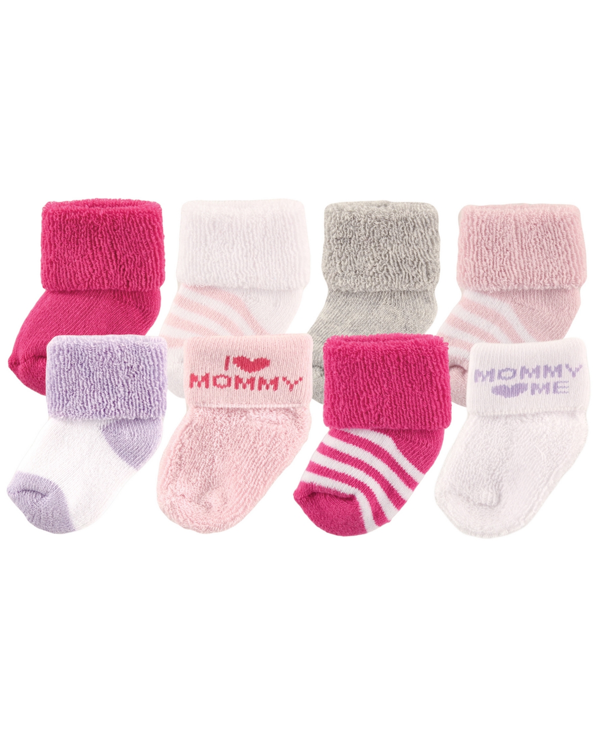 Click here for Luvable Friends Baby Girls Newborn Terry Socks - P... prices