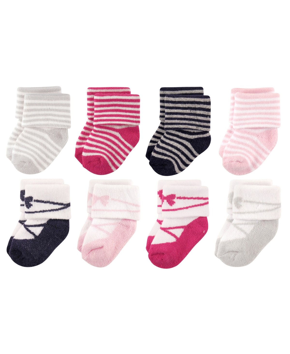 Click here for Luvable Friends Baby Girls Newborn Terry Socks - S... prices