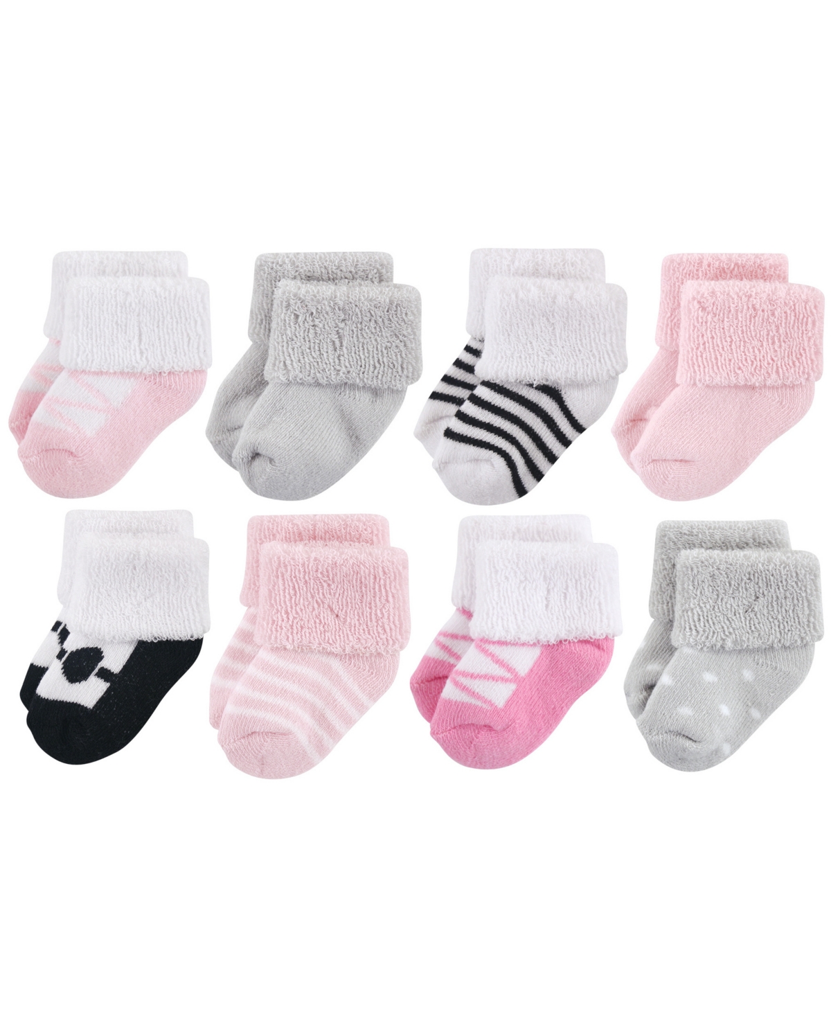 Click here for Luvable Friends Baby Girls Newborn Terry Socks - B... prices