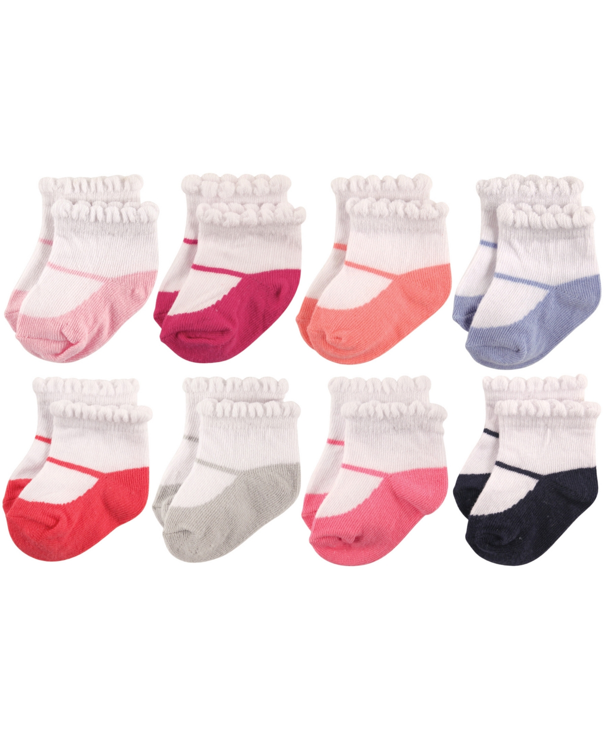 Click here for Hudson Baby Baby Girls Hudson 8Pk Crew Socks - Mar... prices