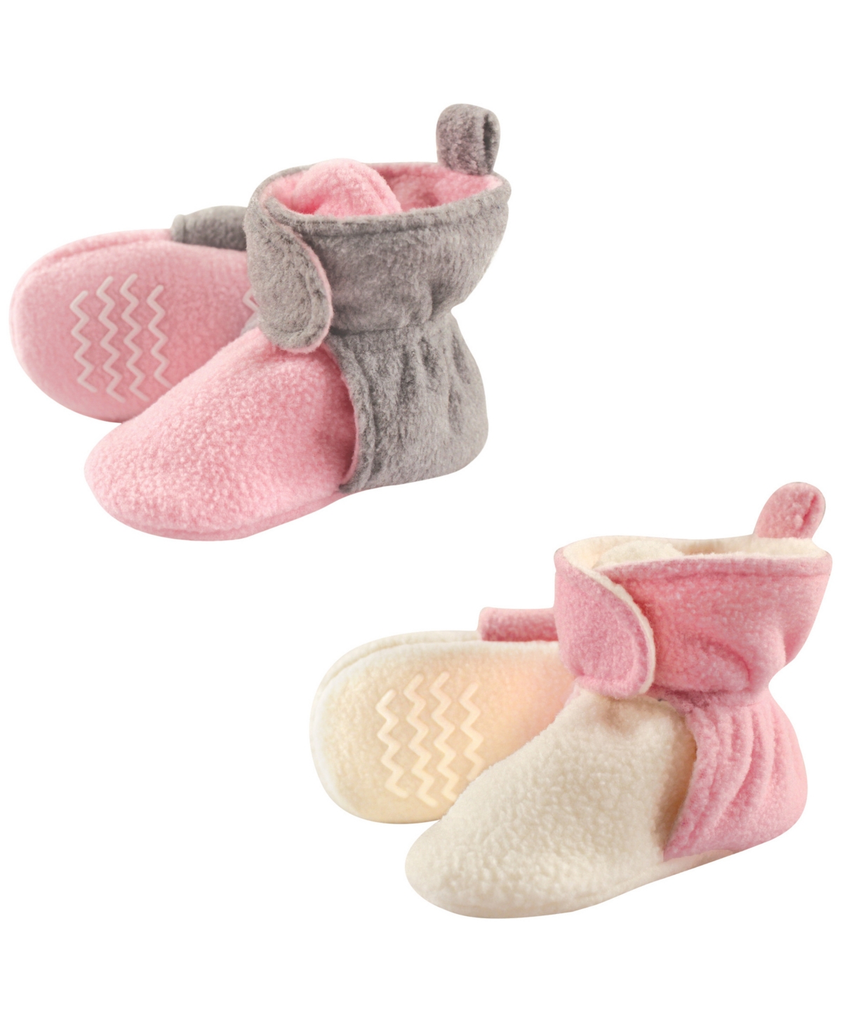 Click here for Hudson Baby Baby Girls Fleece Booties - Light Pink... prices