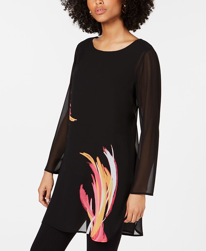 Alfani Printed Super Tunic, Created for Macy's - Macy's
