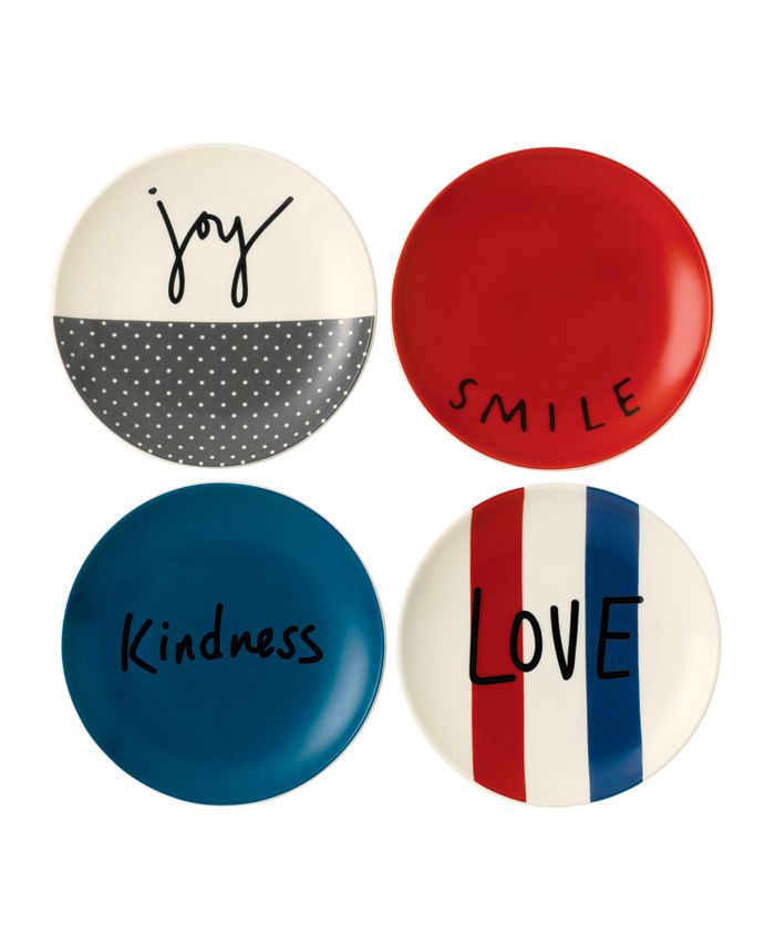 ED Ellen Degeneres Crafted by Royal Doulton Joy Plate, Set of 4 - Macy's