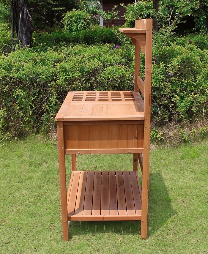 northbeam Potting Bench with Recessed Storage - Macy's