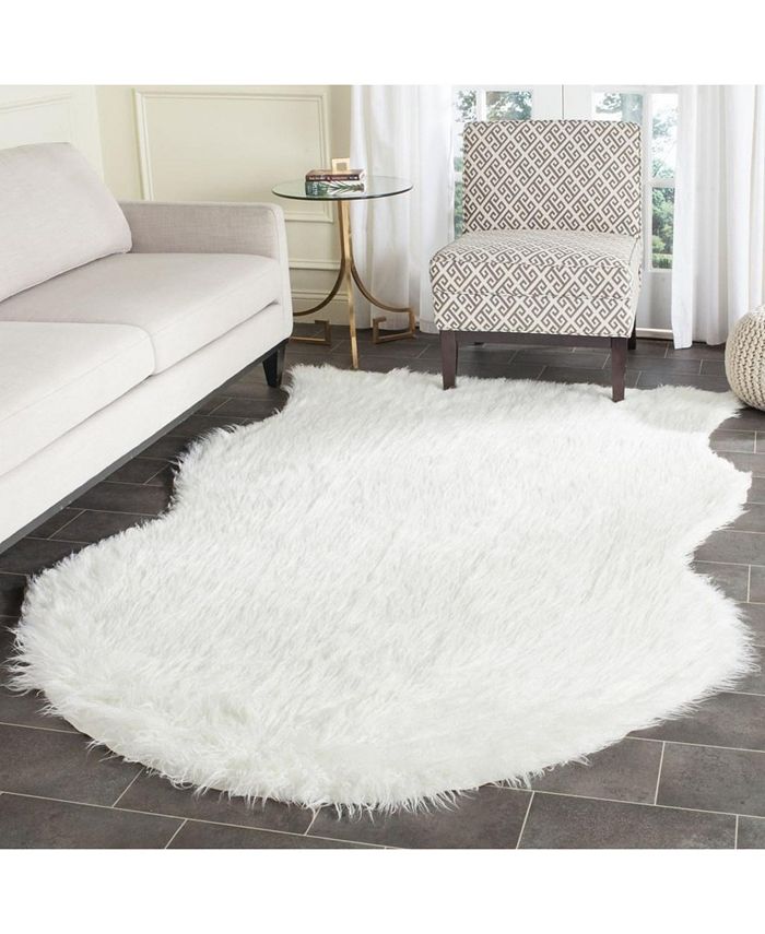 Safavieh Faux Sheep Skin Ivory 5' X 8' Area Rug - Macy's