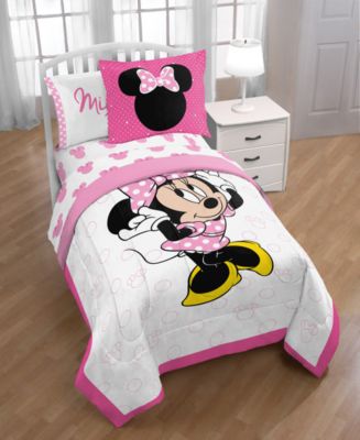 Disney Minnie Mouse XOXO Twin Comforter with Sham - Macy's