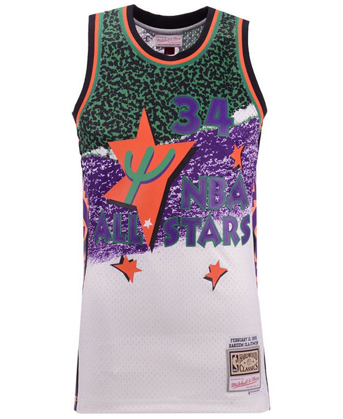 Mitchell And Ness Mens Hakeem Olajuwon Nba Fashion All Star Swingman