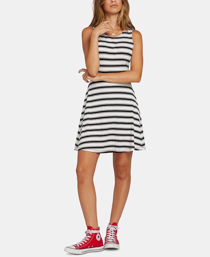 Volcom Juniors' Striped Open-Back Dress - Macy's