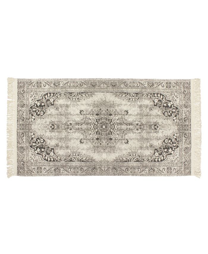 French Connection Montana Vegetable Dyed Cotton 26" x 45" Accent Rug ...