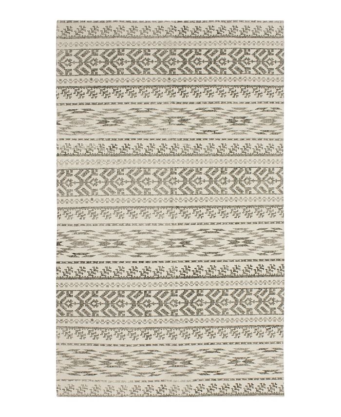 French Connection Gabi Stonewash Printed Cotton 27" x 45" Accent Rug ...