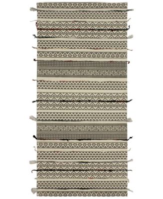 French Connection Deja Boho Cotton 27" x 45" Accent Rug - Macy's