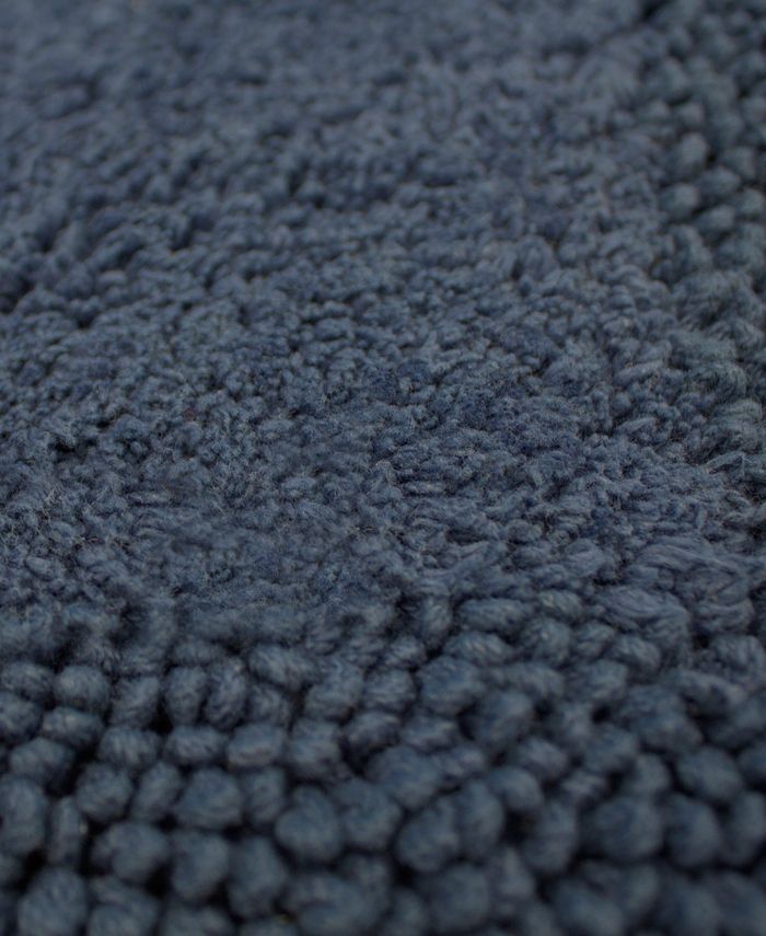 French Connection Border Loop Cotton 20" x 34" Bath Rug - Macy's