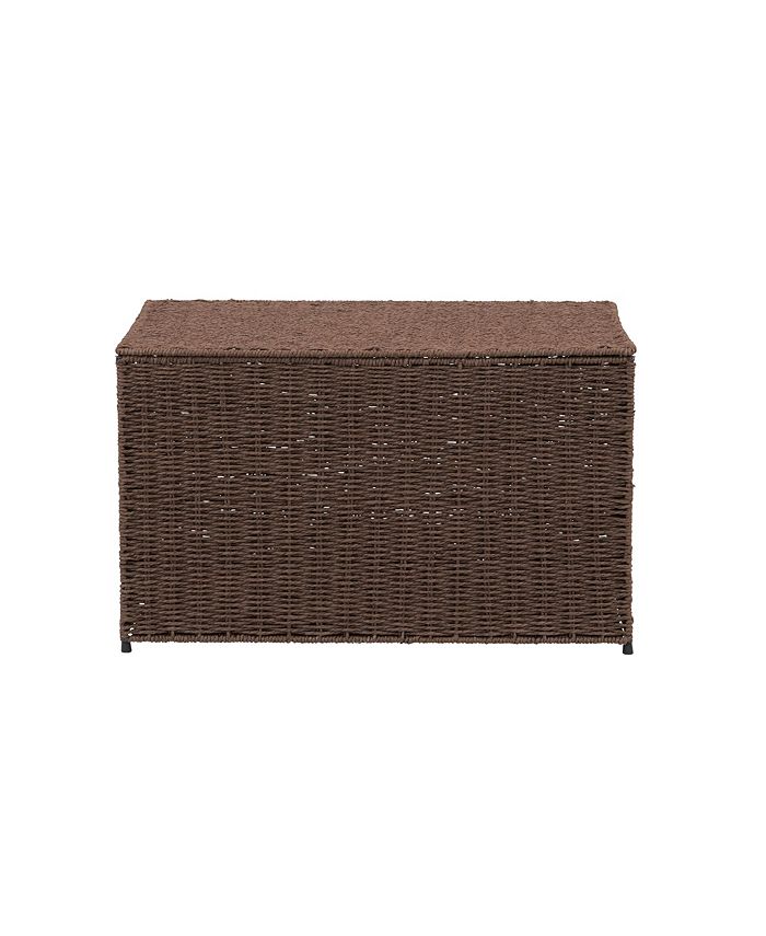 Household Essentials Large Wicker Storage Chest - Macy's
