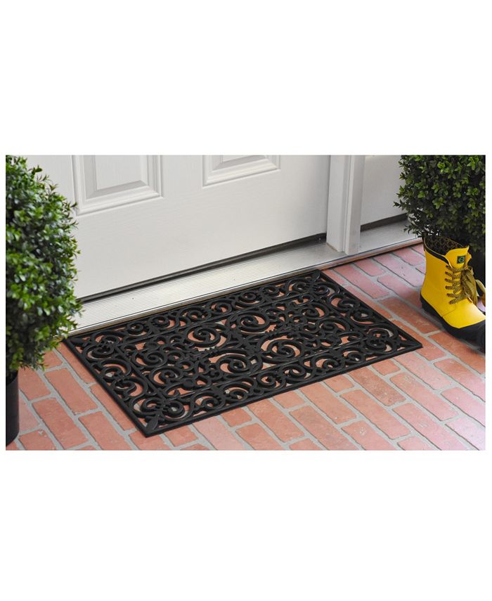 Home & More Gauntlet 18" x 30" Rubber Doormat - Macy's