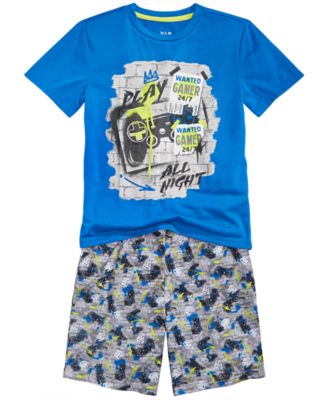 Max & Olivia Little & Big Boys 2-Pc. Gamer Pajamas Set - Macy's