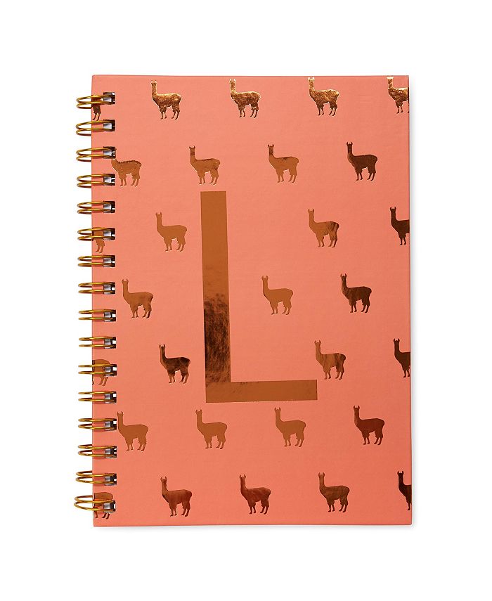 Tri-Coastal Design Monogram Spiral Notebook "L" - Macy's
