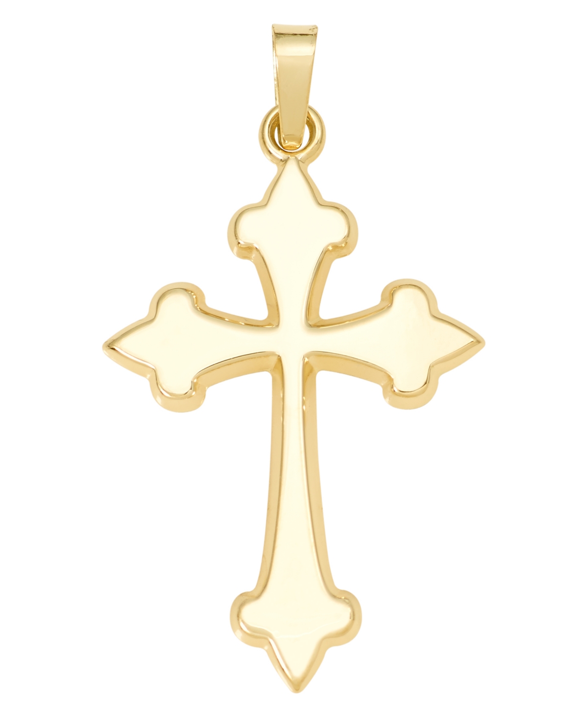 Click here for Cross Pendant in 14k Yellow Gold - Gold prices