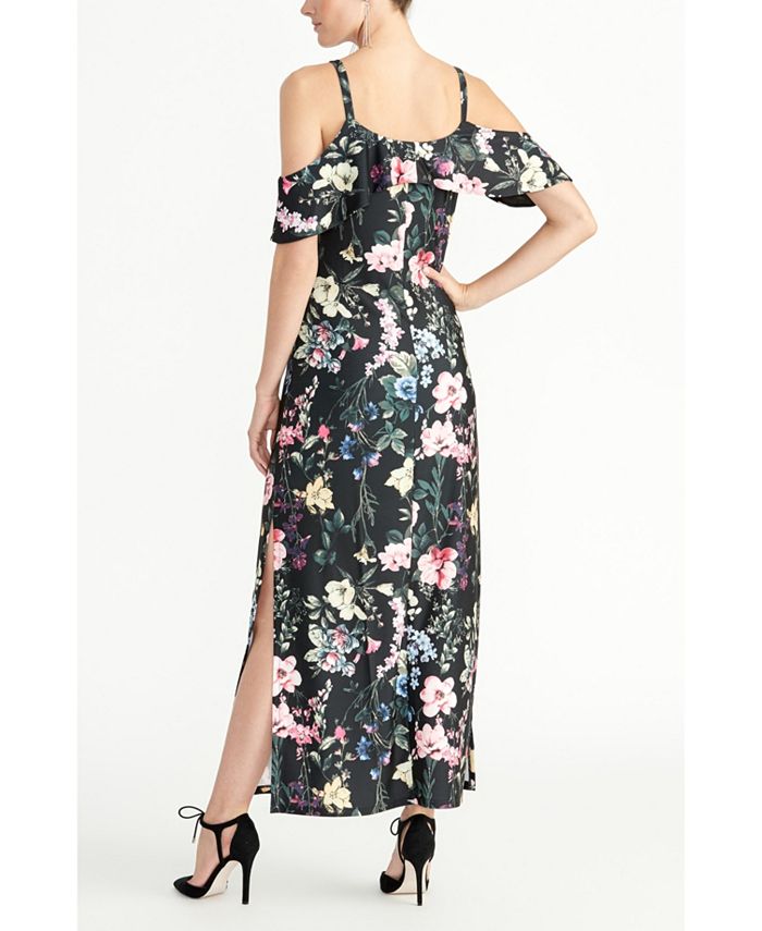 RACHEL Rachel Roy Off The Shoulder Printed Jersey Maxi Dress - Macy's