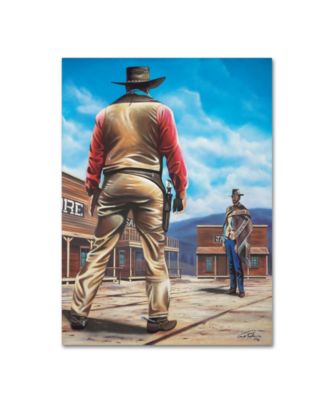 Trademark Global Geno Peoples 'Duel Of The Century' Canvas Art - 24" x ...