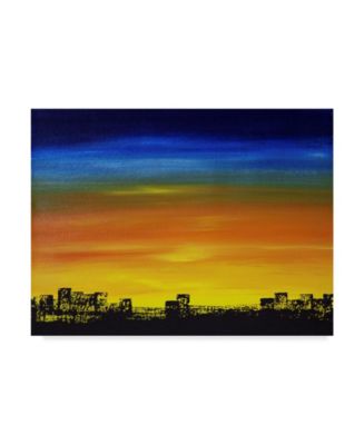 Hilary Winfield 'Skyline' Canvas Art - 47" x 35" x 2" - Macy's