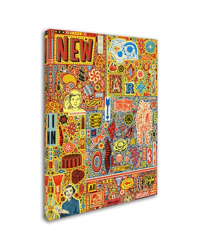 Trademark Global Colin Johnson 'Primary' Canvas Art - 47" x 35" x 2 ...