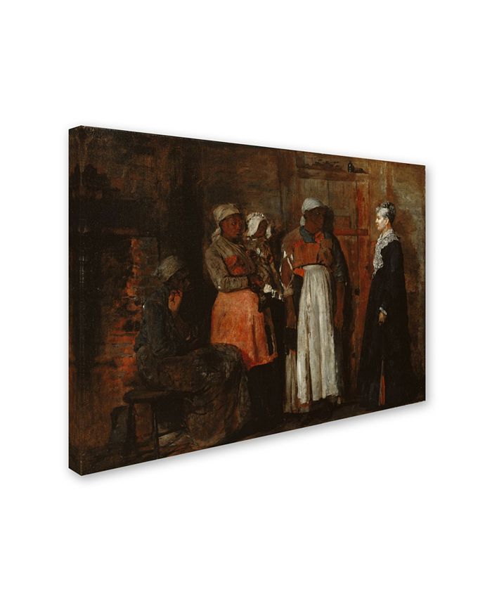 Trademark Global Homer 'A Visit From The Old Mistress' Canvas Art - 47 ...