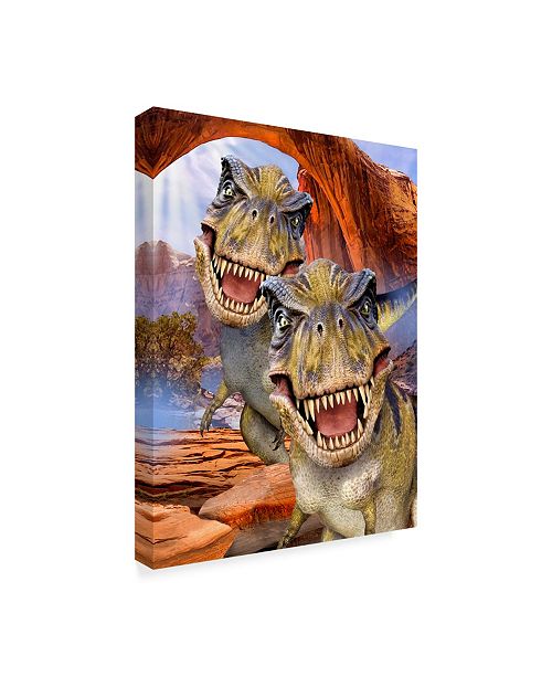 Trademark Global Howard Robinson 'T Rex' Canvas Art - 24" x 18" x 2 ...