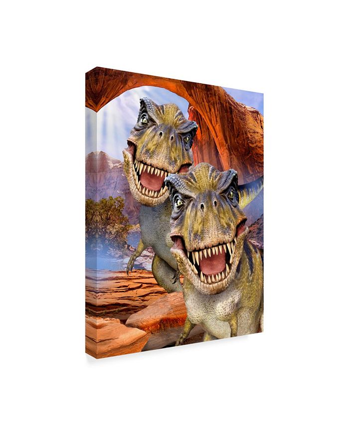 Trademark Global Howard Robinson 'T Rex' Canvas Art - 24" x 18" x 2 ...