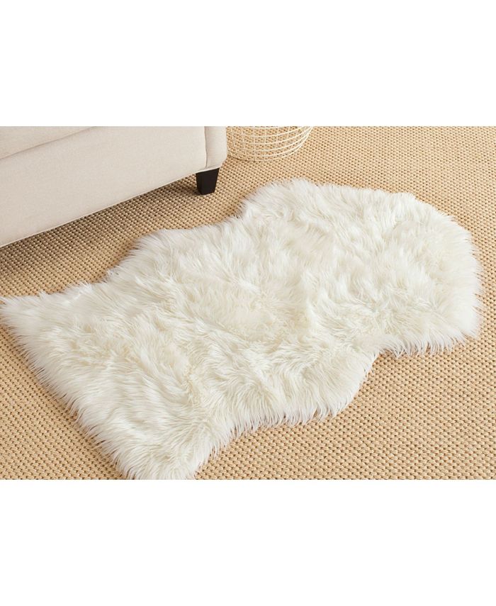 Safavieh Faux Sheep Skin Ivory 5' X 8' Area Rug - Macy's