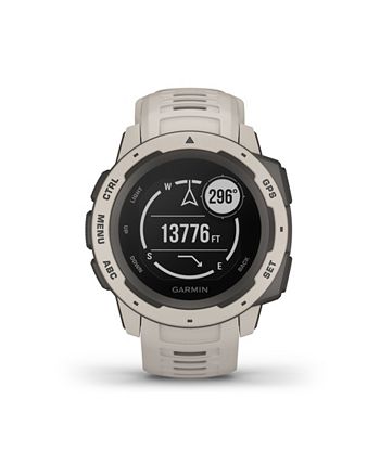 Garmin Unisex Instinct Tundra Silicone Strap Smart Watch 23mm - Macy's